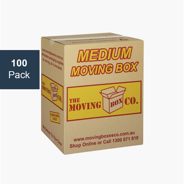 Medium 58L Moving Boxes - 100 Pack - The Moving Box Company